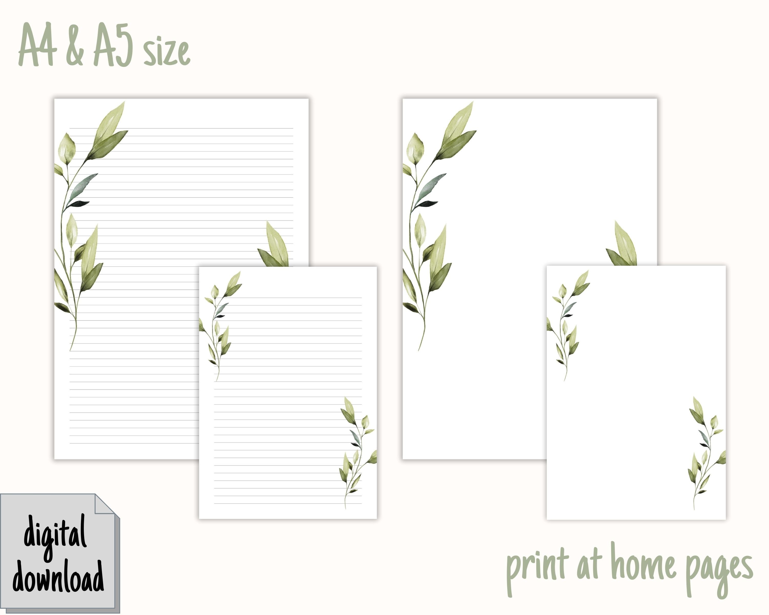 Printable Letter Paper Letter Writing Paper Letter Writing | Etsy Canada