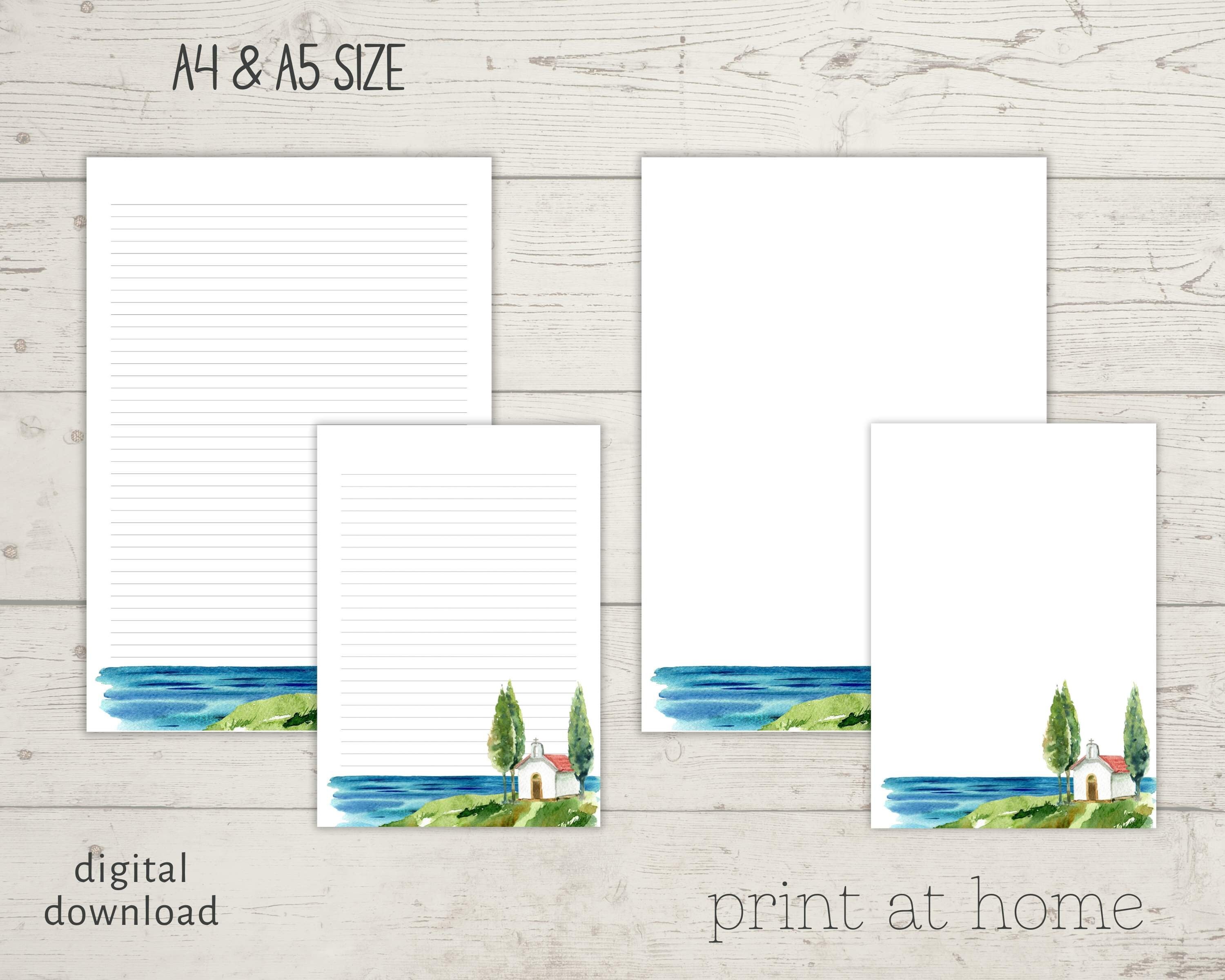 Printable Letter Paper Letter Paper Stationary Paper - Etsy