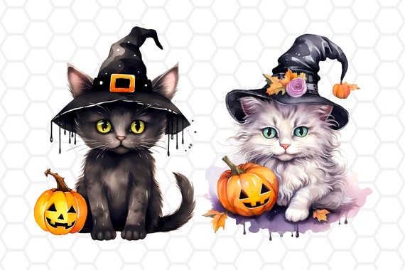 Halloween Cats Clipart
