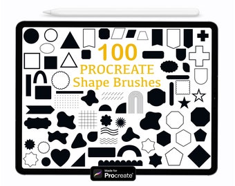 Procreate Shape Stamp Brush | Basic Shape Stamps | Geometric Shapes ...