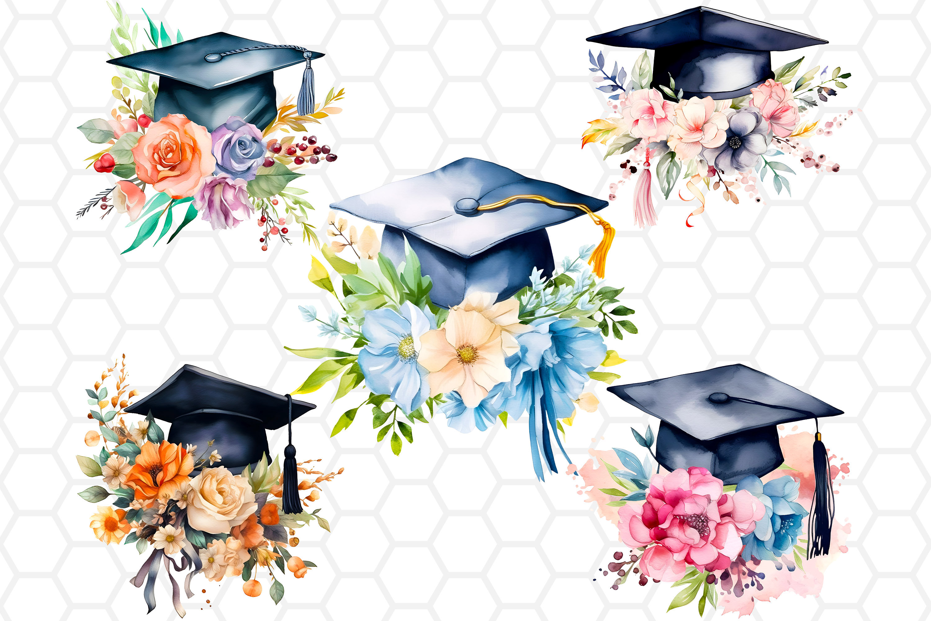 Graduation Cap Borders Clip Art