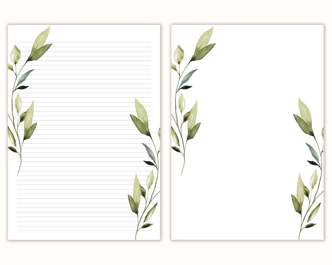 Printable Letter Paper Letter Writing Paper Letter Writing | Etsy Canada