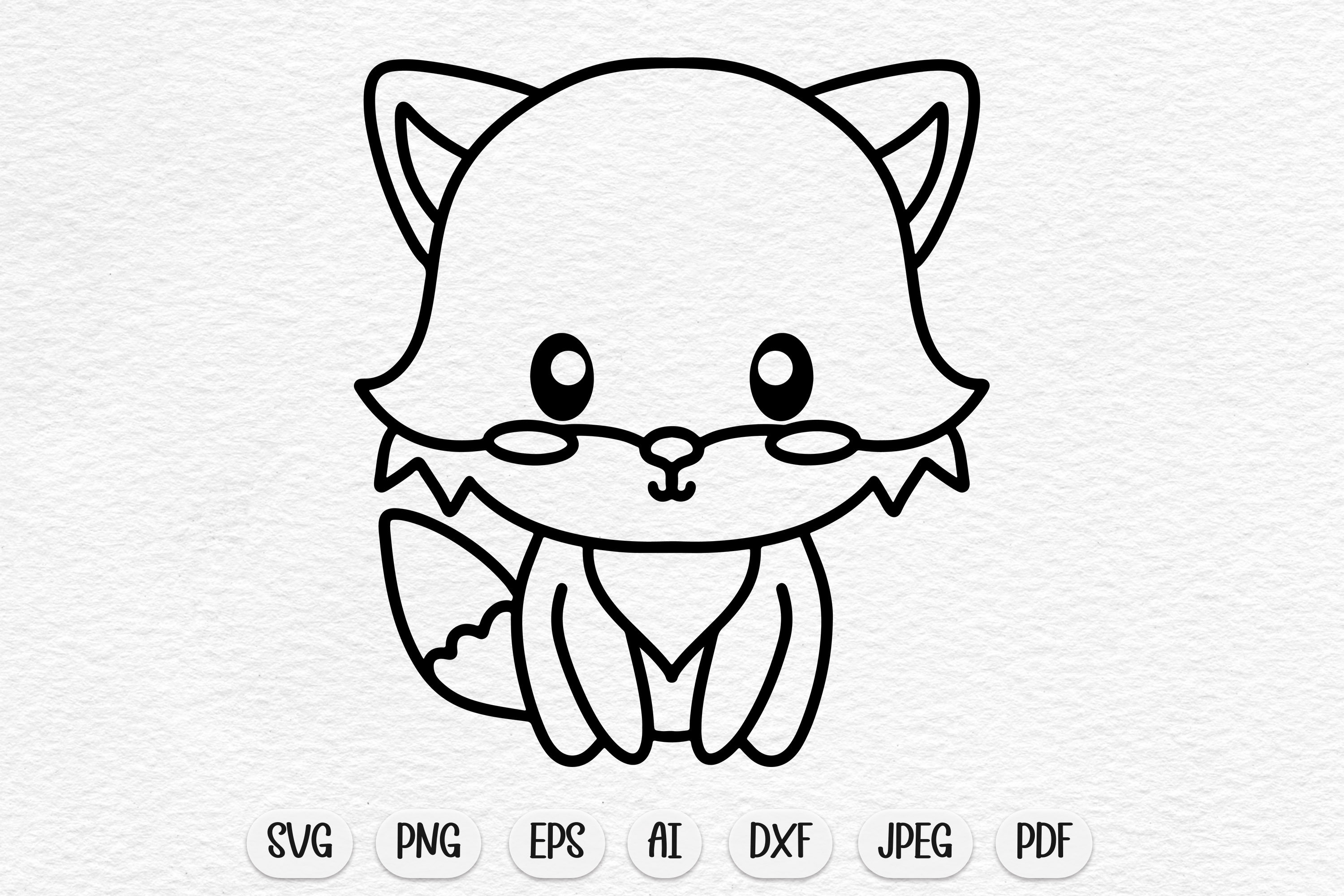 Fox svg lindo zorro svg lindo animal svg kawaii svg lindo - Etsy México