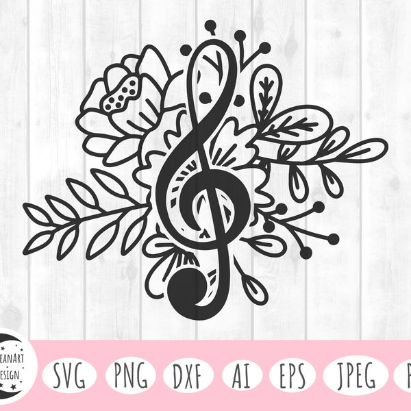 Music Note Flowers - Etsy
