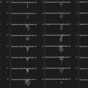 Procreate Cute Flowers Brushes, Procreate, Procreate Brushes, Procreate ...