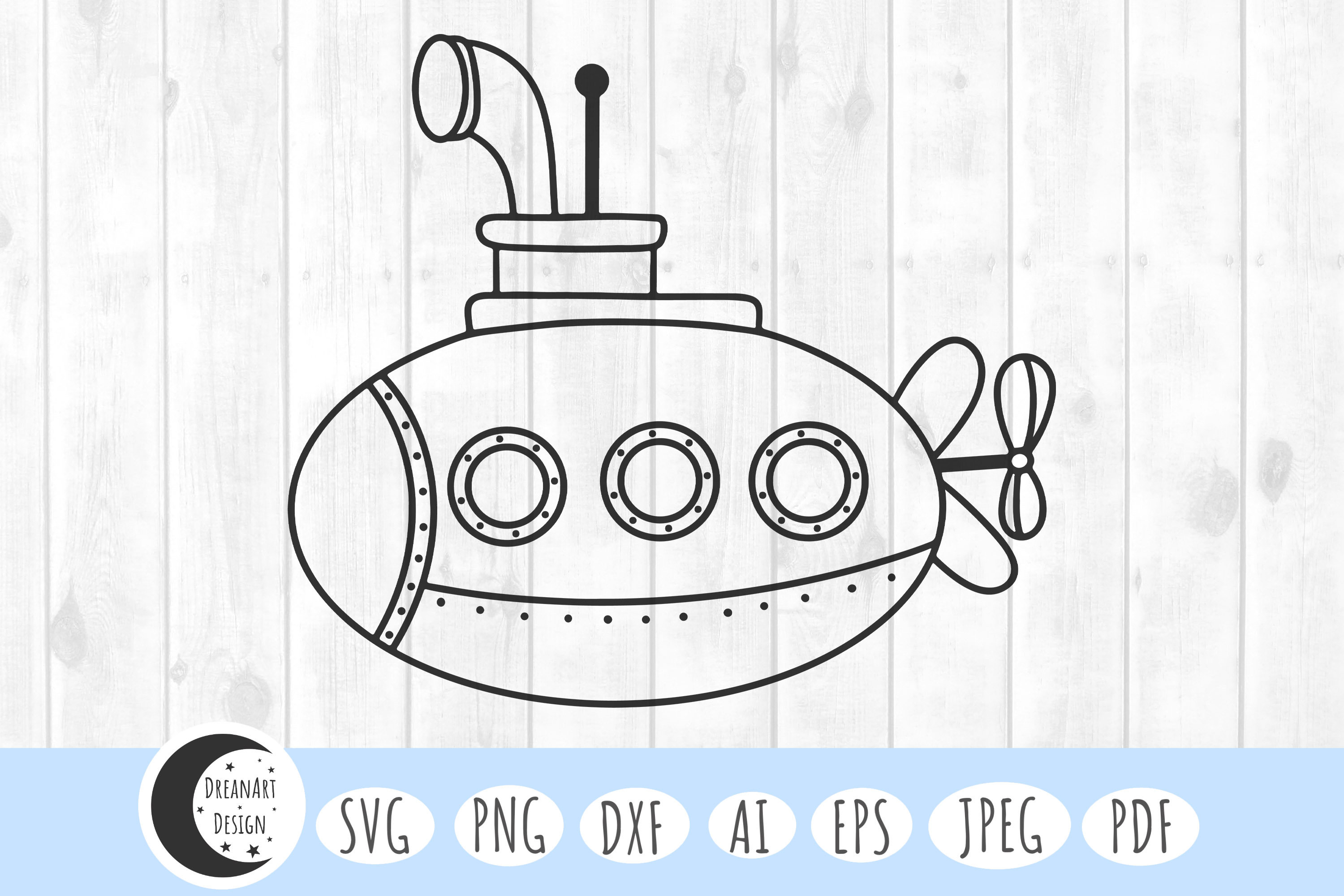Submarine Svg Transportation Svg Transportation Clipart | Etsy