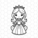 Cute Princess Svg Files for Cricut, Princess Svg, Princess Clipart ...