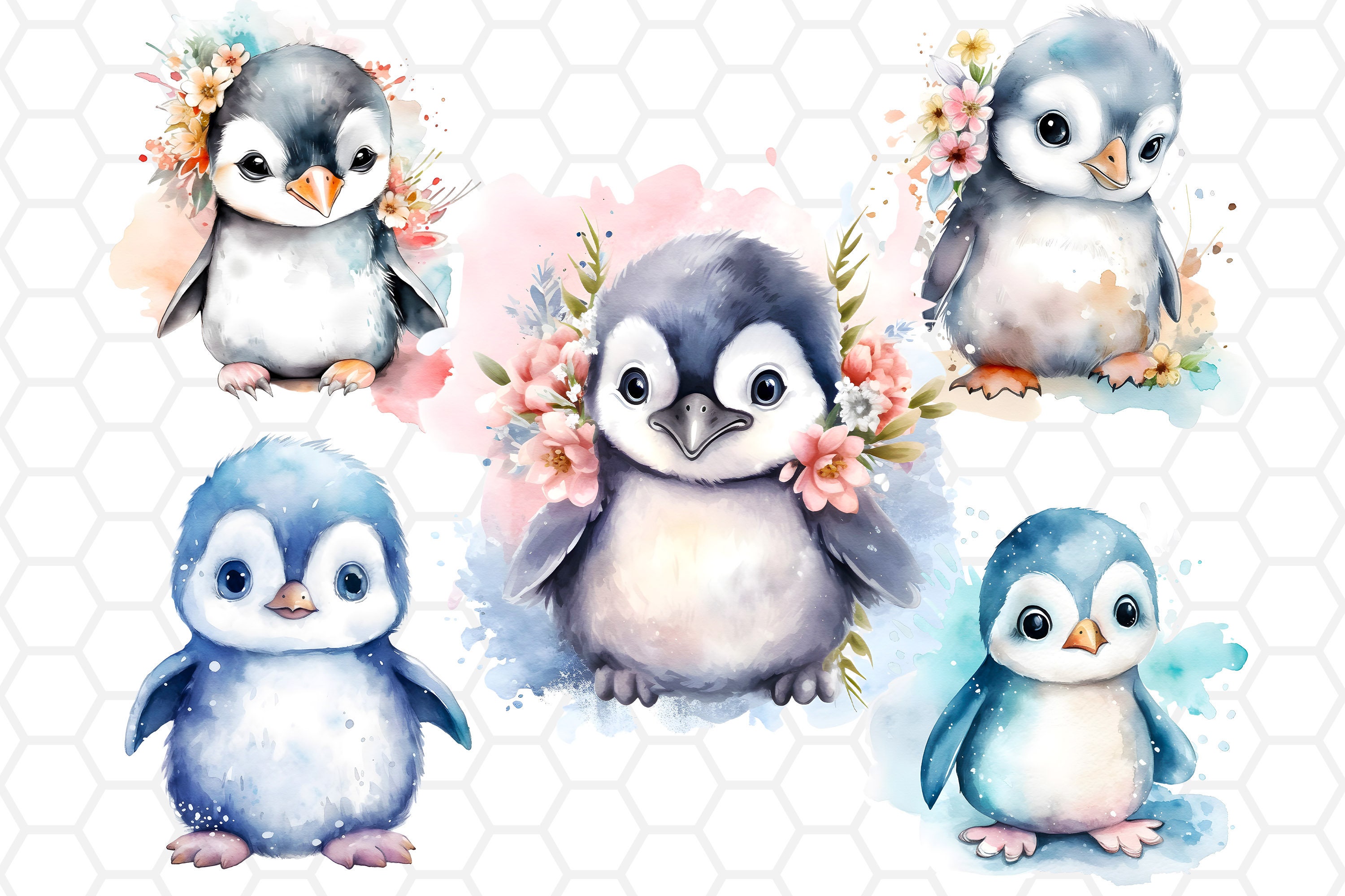Baby Girl Penguin Clipart