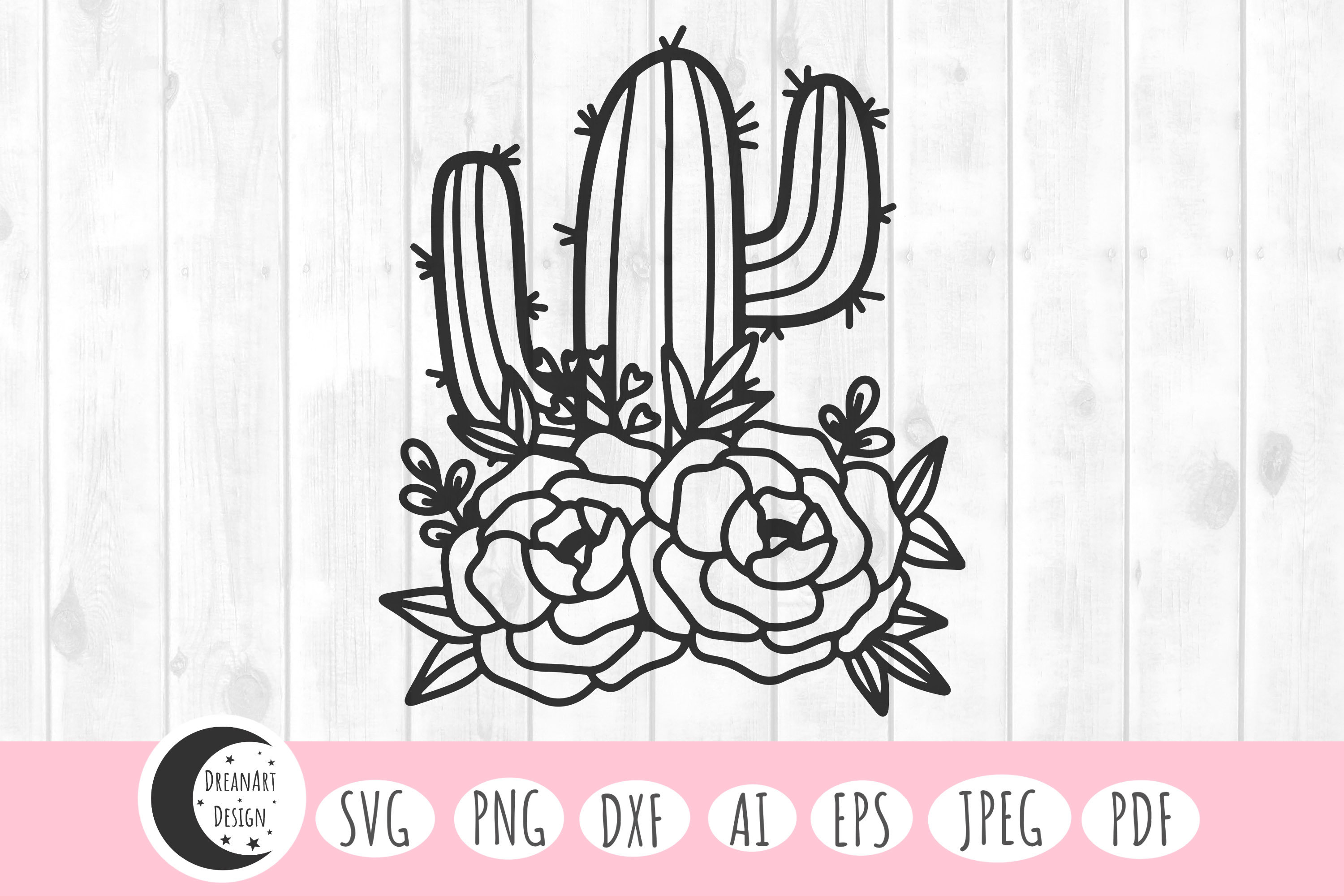 Cactus Svg Cactus Floral Cactus Svg Plant Svg Flower Svg - Etsy