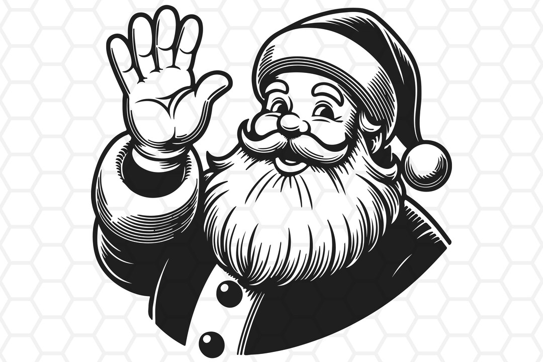 Happy Santa Svg, Santa Svg, Santa Png, Christmas Svg, Christmas Png ...