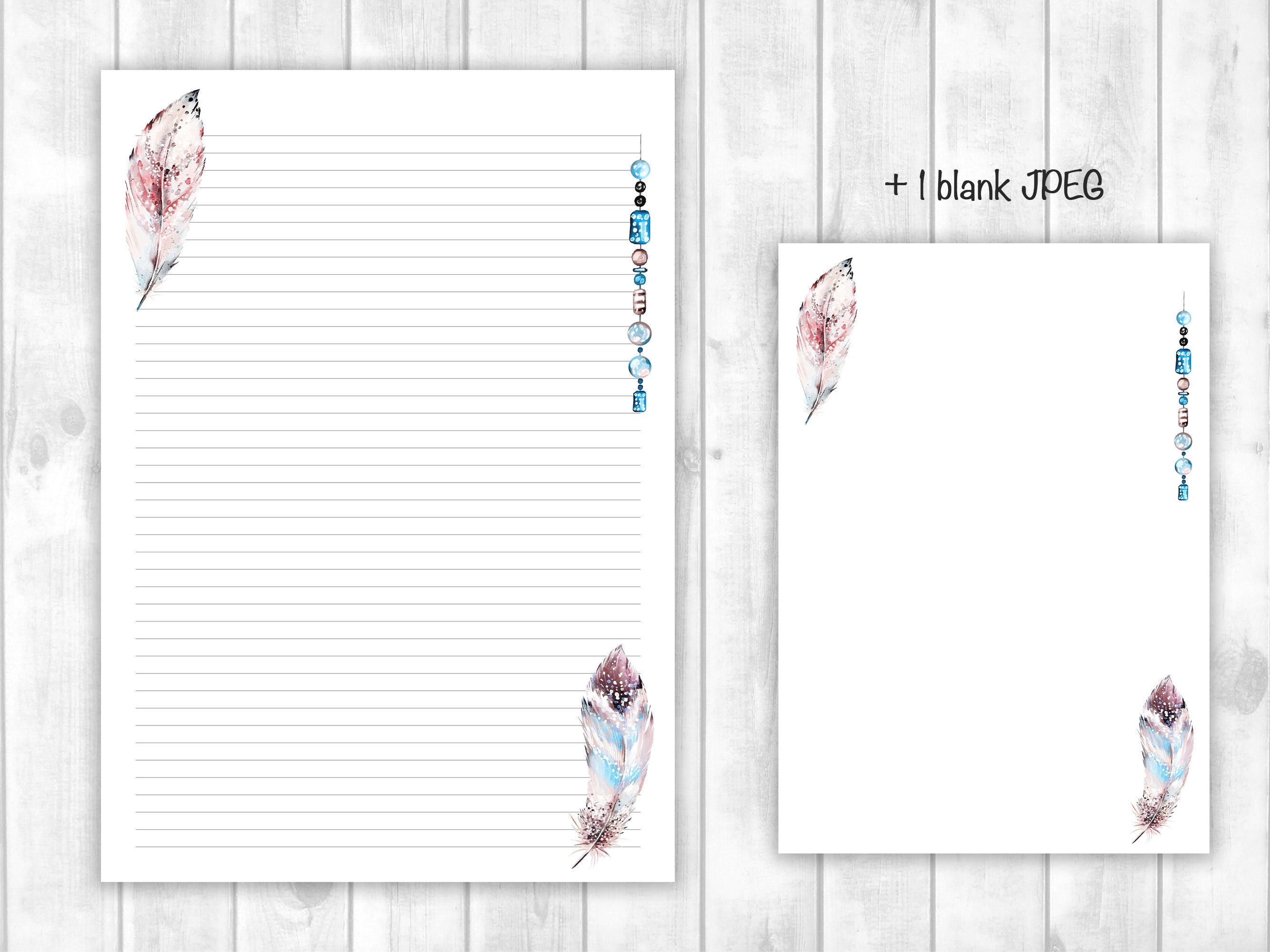 Writing Paper Printable Line Sheet to Do List Letter | Etsy