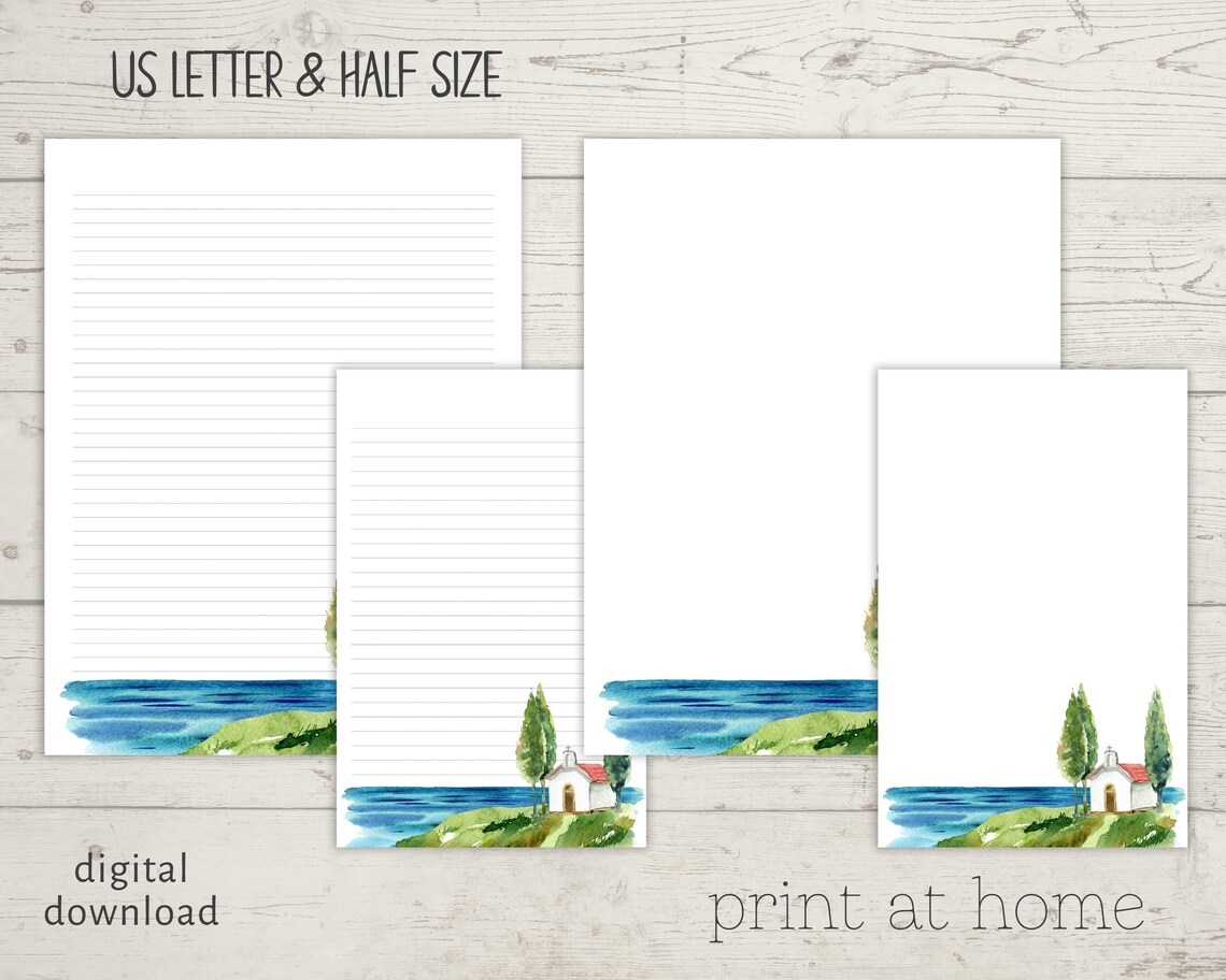 Printable Letter Paper Letter Paper Stationary Paper | Etsy