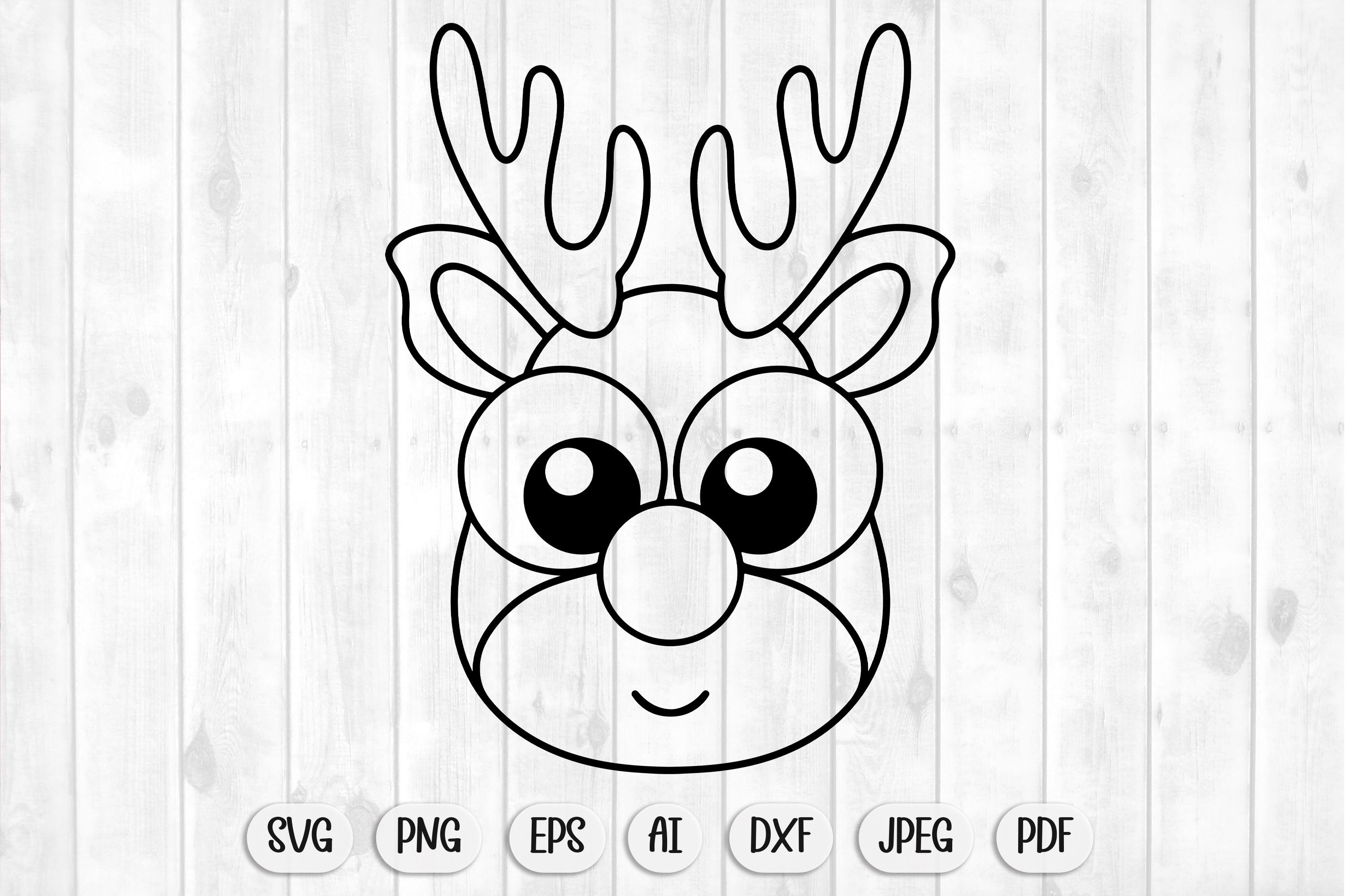 Christmas Reindeer Svg Reindeer Svg Christmas Svg Reindeer - Etsy