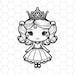 Cute Princess Svg Files for Cricut, Princess Svg, Princess Clipart ...