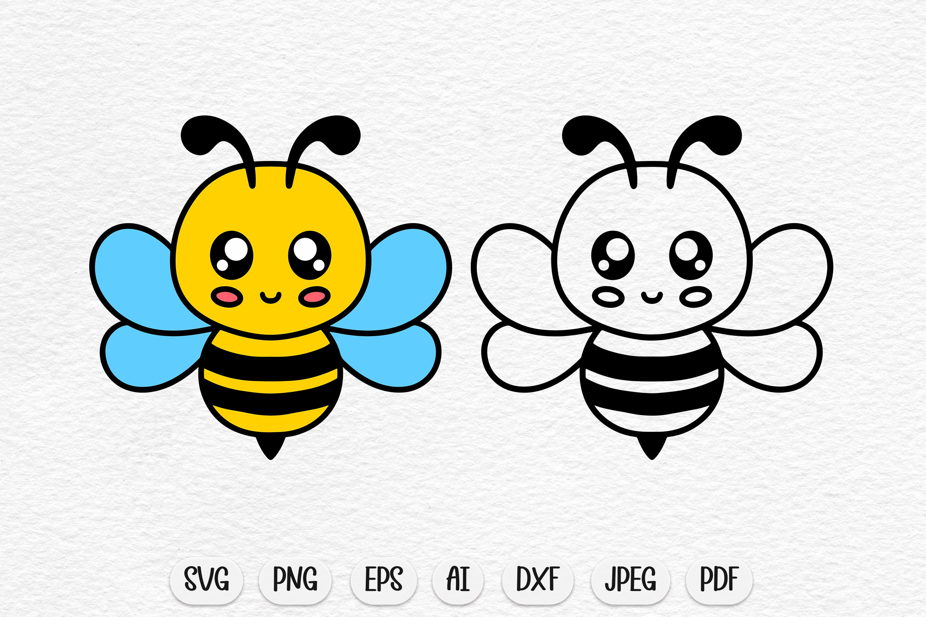 Bee Svg, Cute Bee Svg, Bee Clipart, Bee Png, Bee Svg File, Queen Bee ...