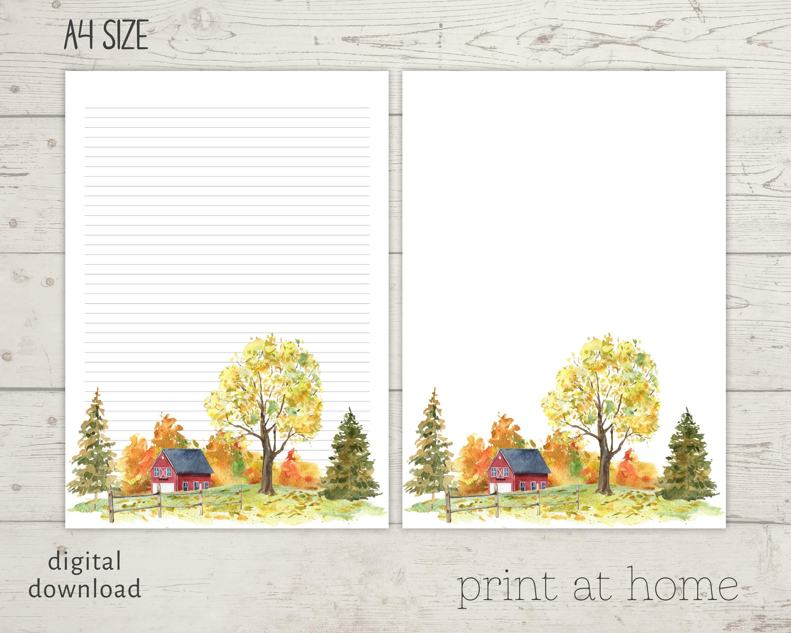 Printable Letter Paper Letter Paper Stationary Paper - Etsy