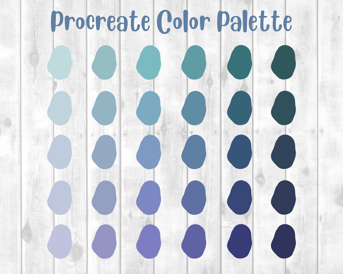 Procreate Color Palette Procreate Palette Watercolor | Etsy