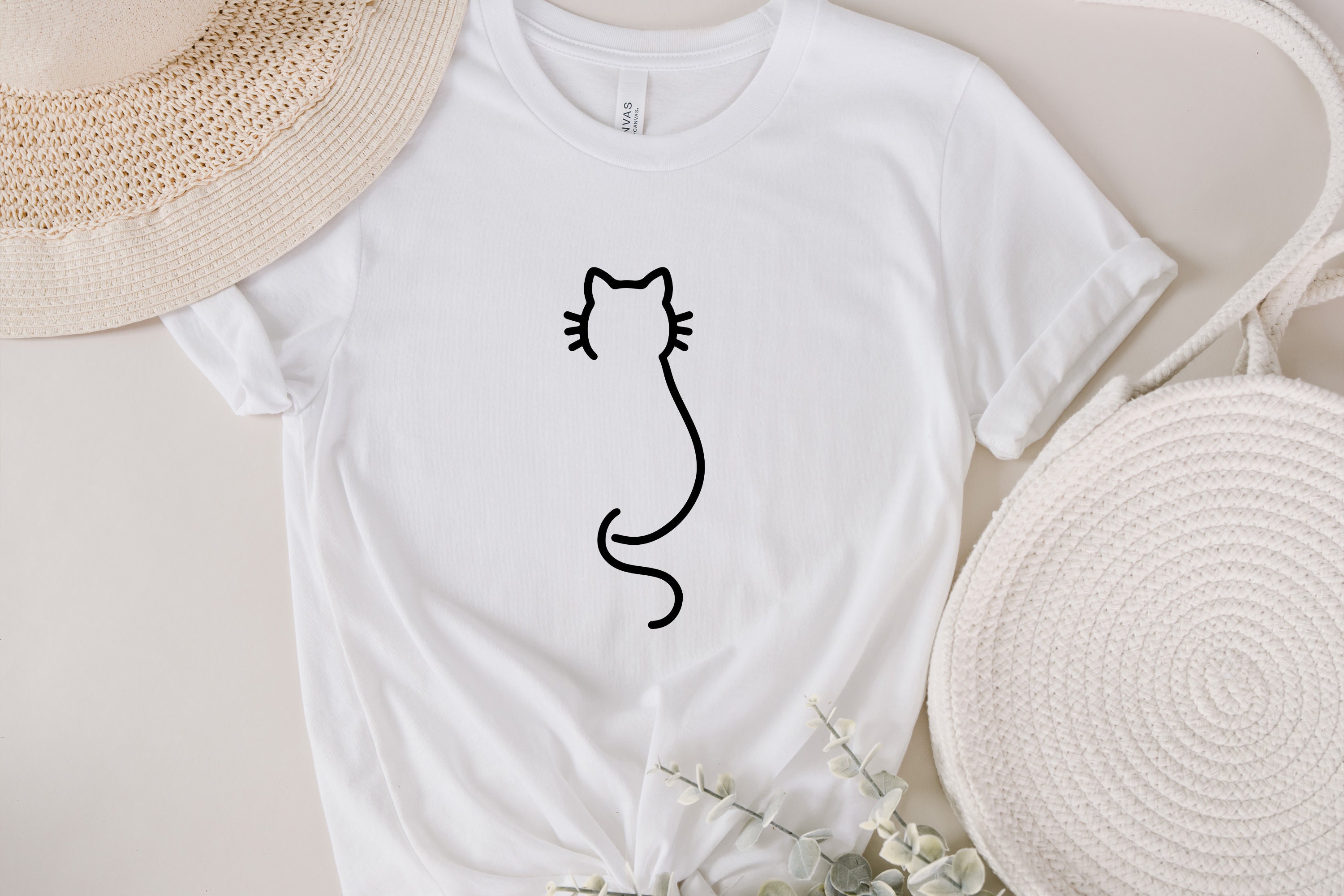 Cat Outline Svg Cat Svg Cute Cat Svg Kitty Svg Boho Svg - Etsy