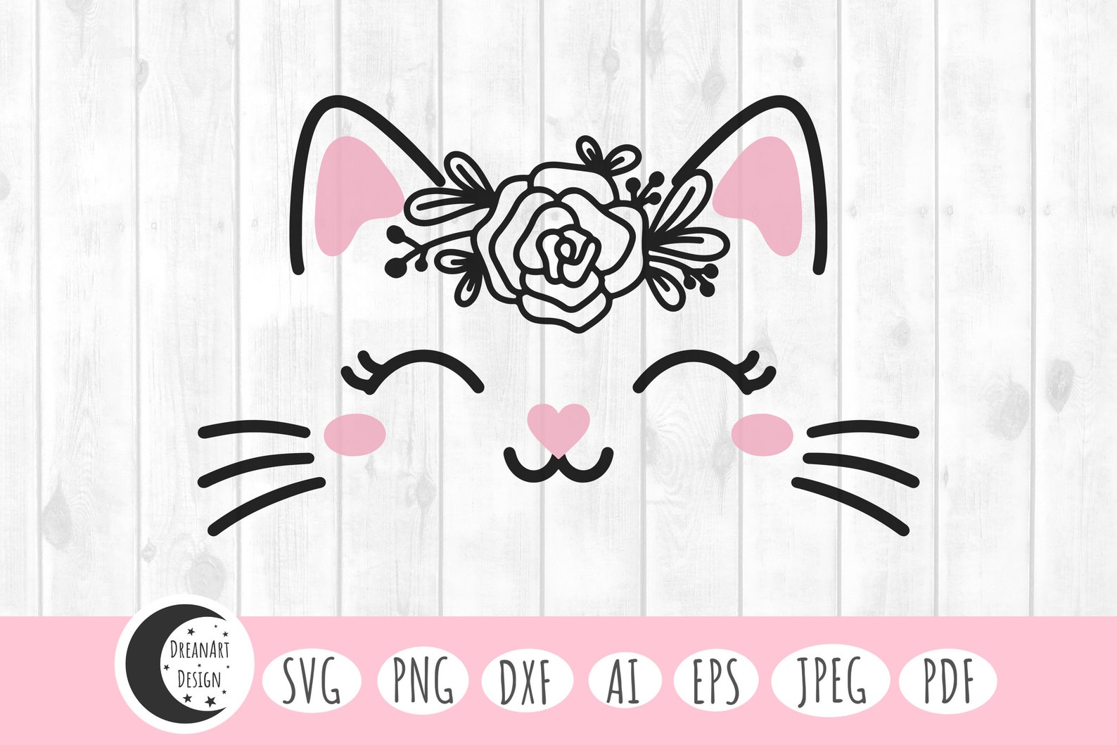 Cute Cat Face Svg Cute Cat Svg Cat Svg Cat Face Svg Kitty - Etsy