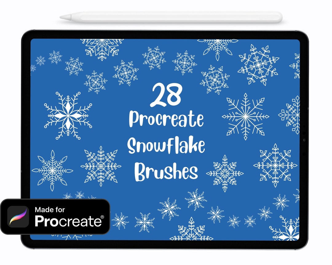 Procreate Brushes, Procreate, Snowflake Brushes for Procreate ...