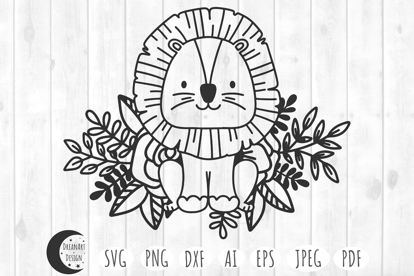 Floral Lion Svg Lion Svg Baby Lion Svg Cute Lion Svg - Etsy