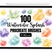 100 Splash Procreate Stamp Brushes, Procreate Brushes, Procreate Stamps ...
