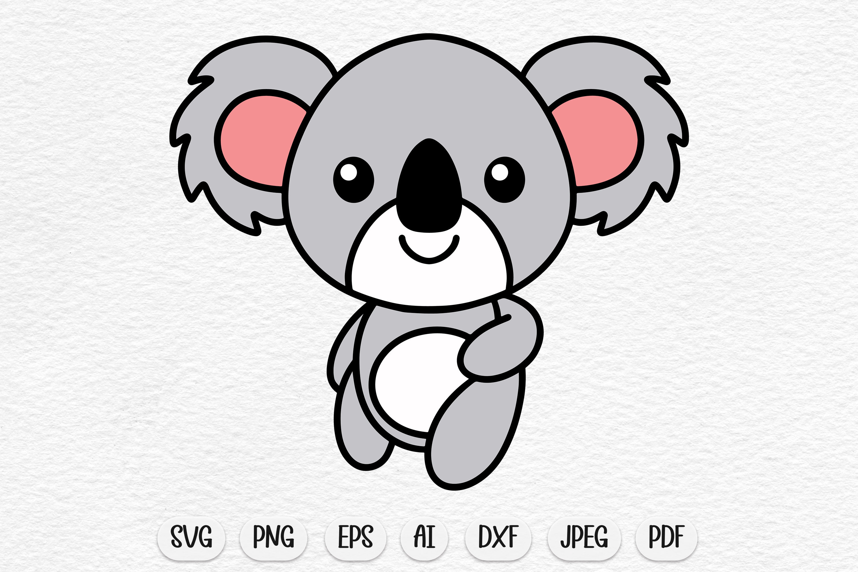 Koala Svg Koala Clipart Koala Png Cute Koala Svg Koala - Etsy Australia