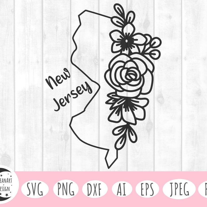 New Jersey Svg - Etsy