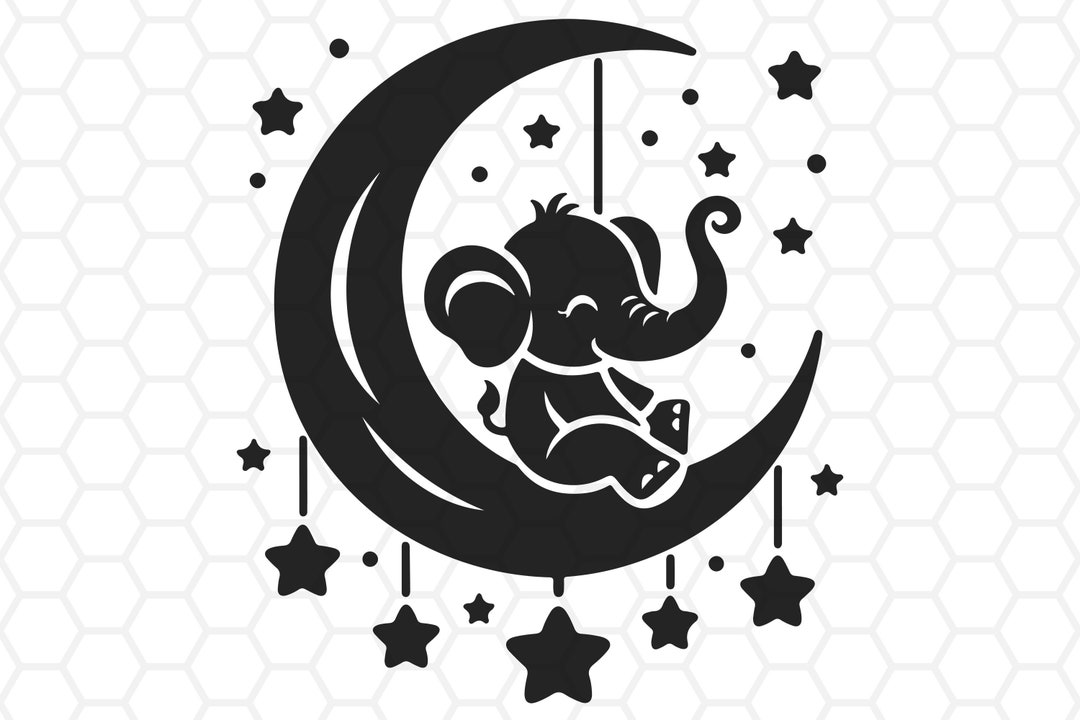 Cute Elephant Svg, Elephant Cut Files, Elephant Clipart, Elephant ...