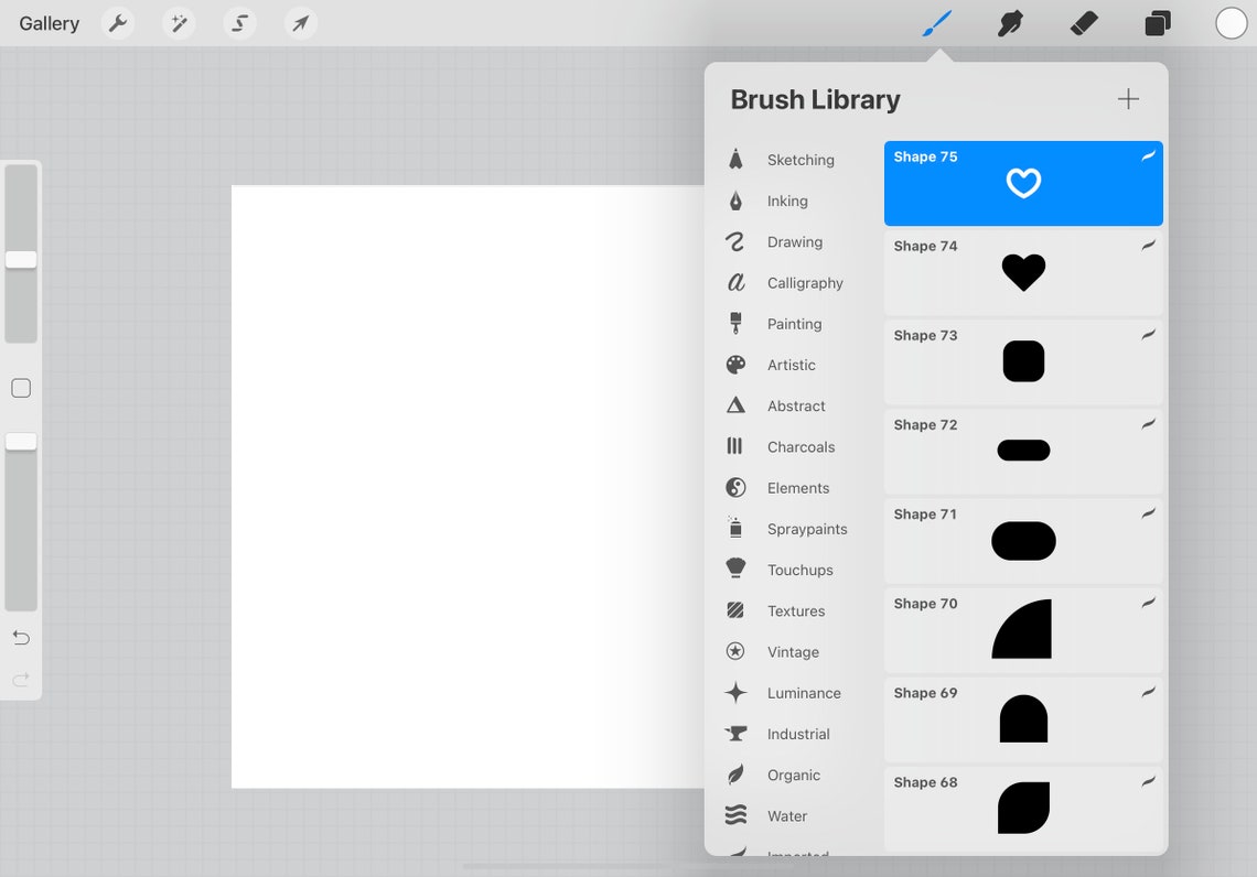 Procreate Shape Brush Procreate Brushes Procreate Doodle - Etsy