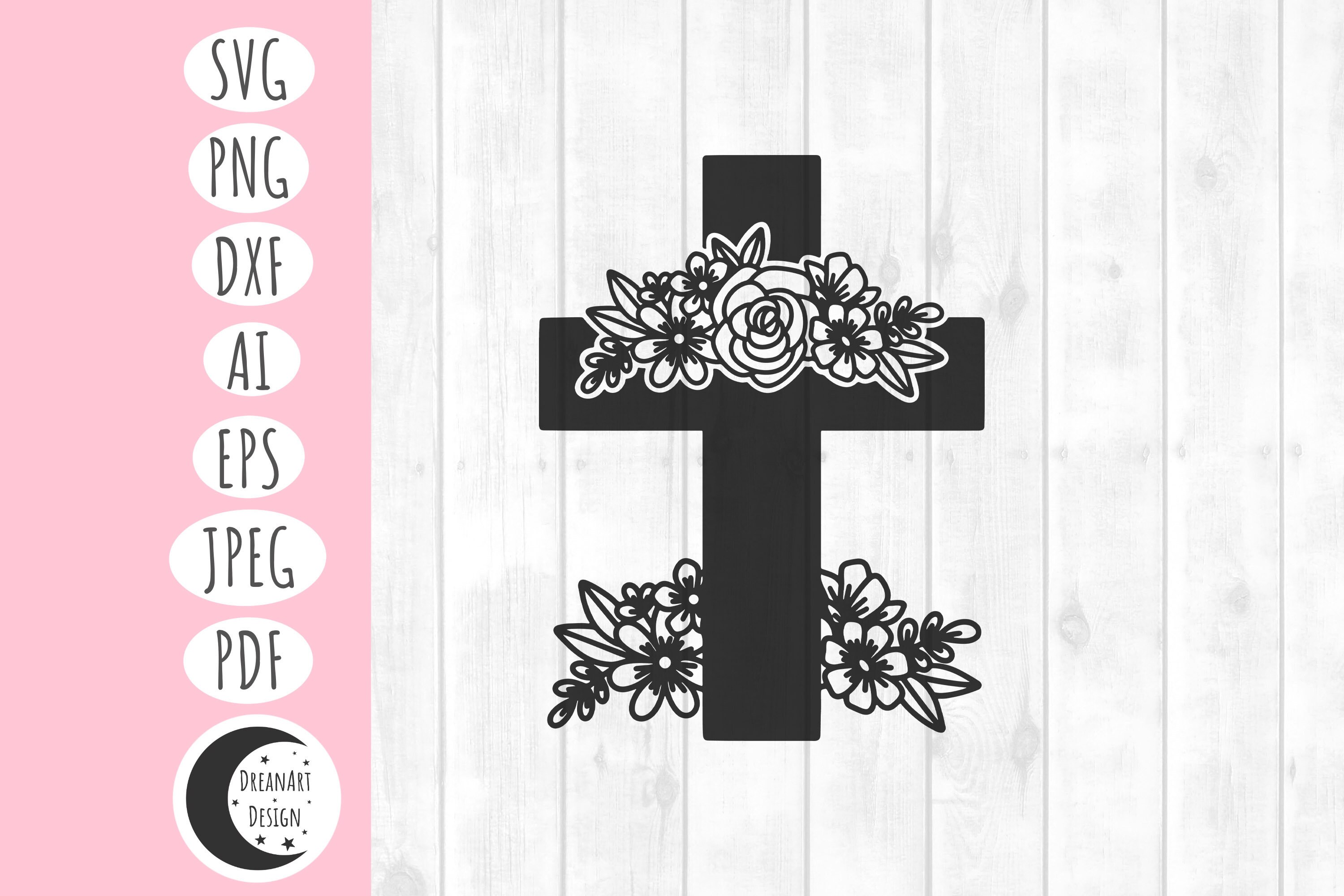Cruz svg cruz floral svg cristiana svg religiosa svg fe - Etsy México