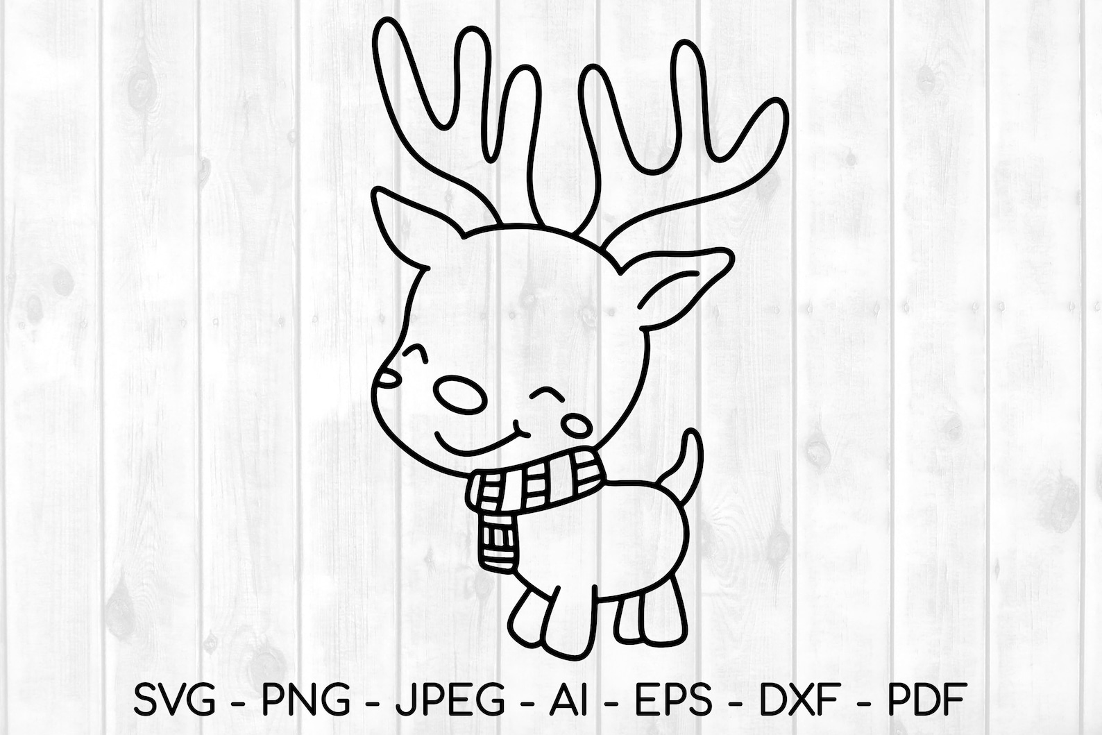 Cute Rudolph SVG Reindeer Svg Rudolph Svg Christmas Svg - Etsy