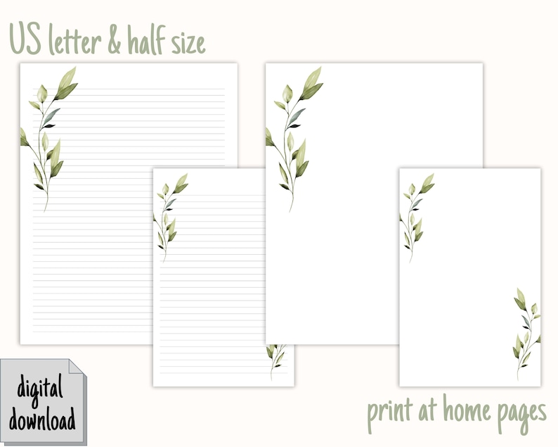 Printable Letter Paper Letter Writing Paper Letter Writing - Etsy Canada