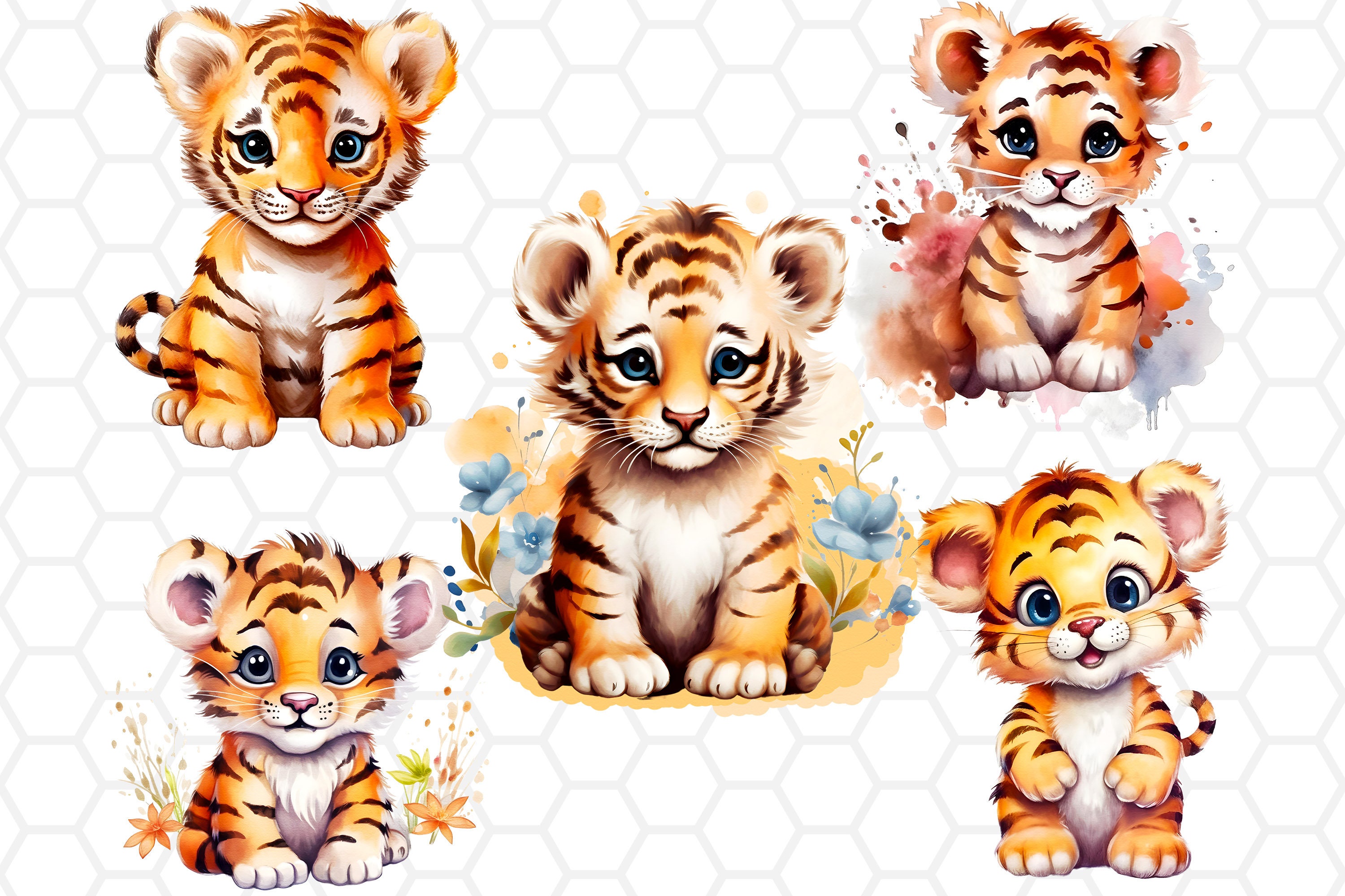 Standing Tiger Clip Art