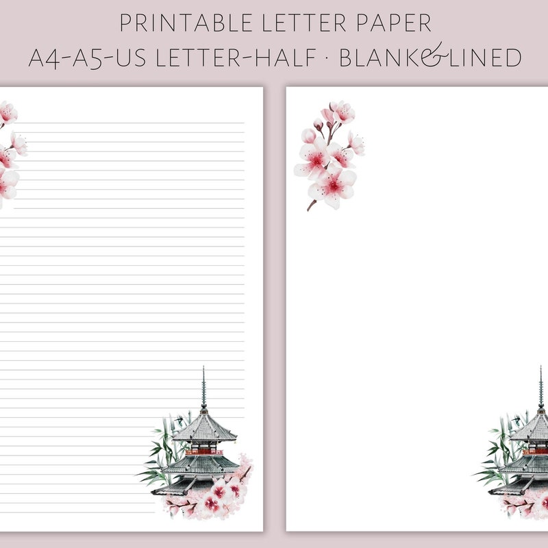 Letter Paper Printable - Etsy