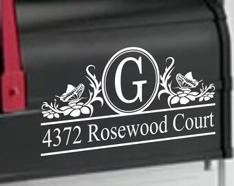 Custom Personalized Monogram Mailbox Vinyl Decal With - Etsy