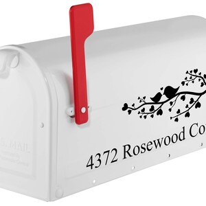 Custom Love Birds Mailbox Vinyl Decal, Custom Mailbox, Custom Mailbox ...