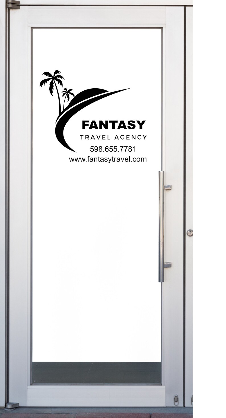 Custom Business Sign Decal / Company Logo / Business Door - Etsy