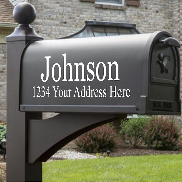 Mailbox Sign With Name and Address - Etsy