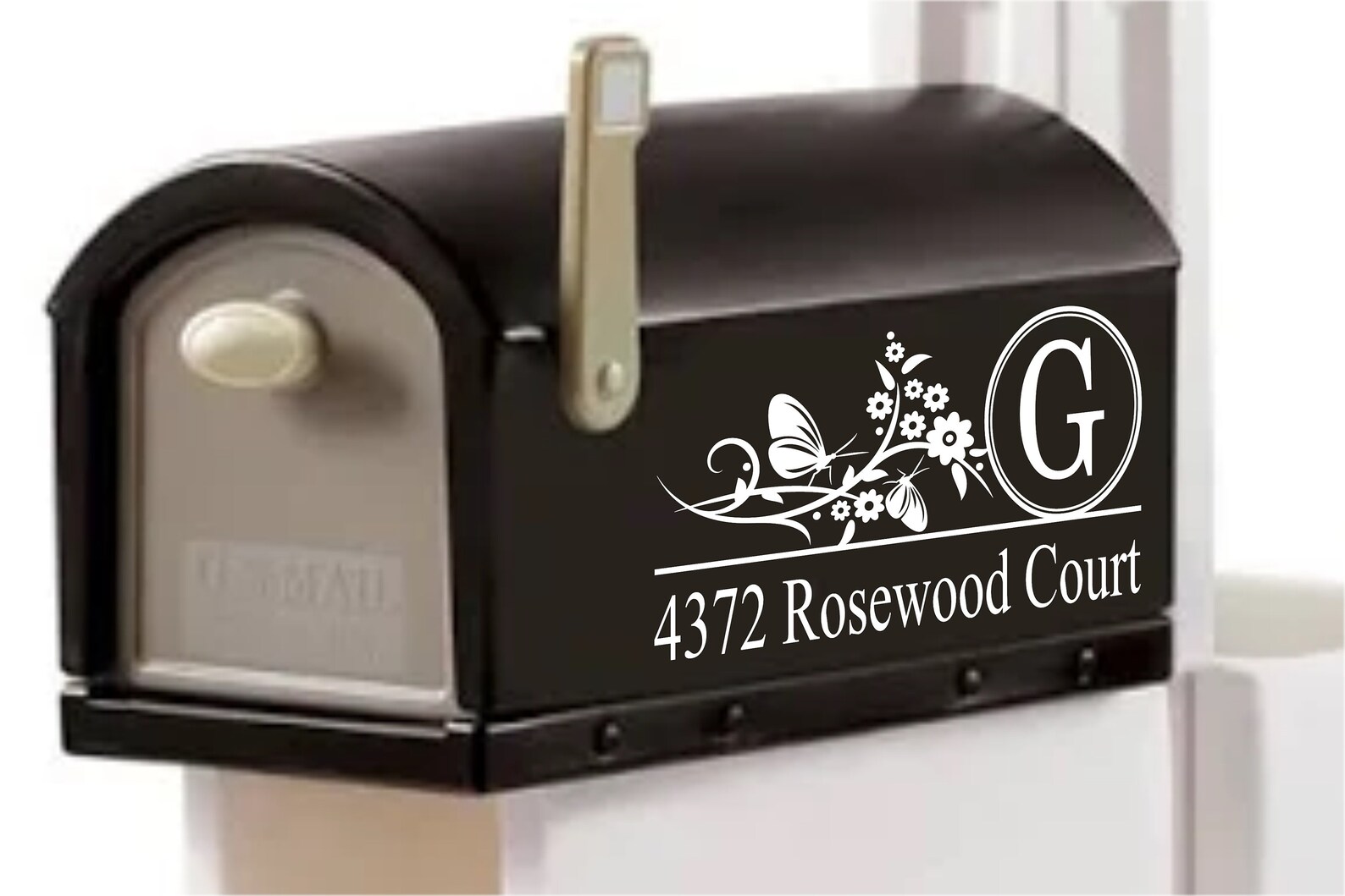 Custom Personalized Monogram Mailbox Vinyl Decal With - Etsy