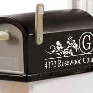 Custom Personalized Monogram Mailbox Vinyl Decal With - Etsy