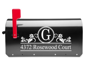 Custom Personalized Monogram Mailbox Vinyl Decal With | Etsy