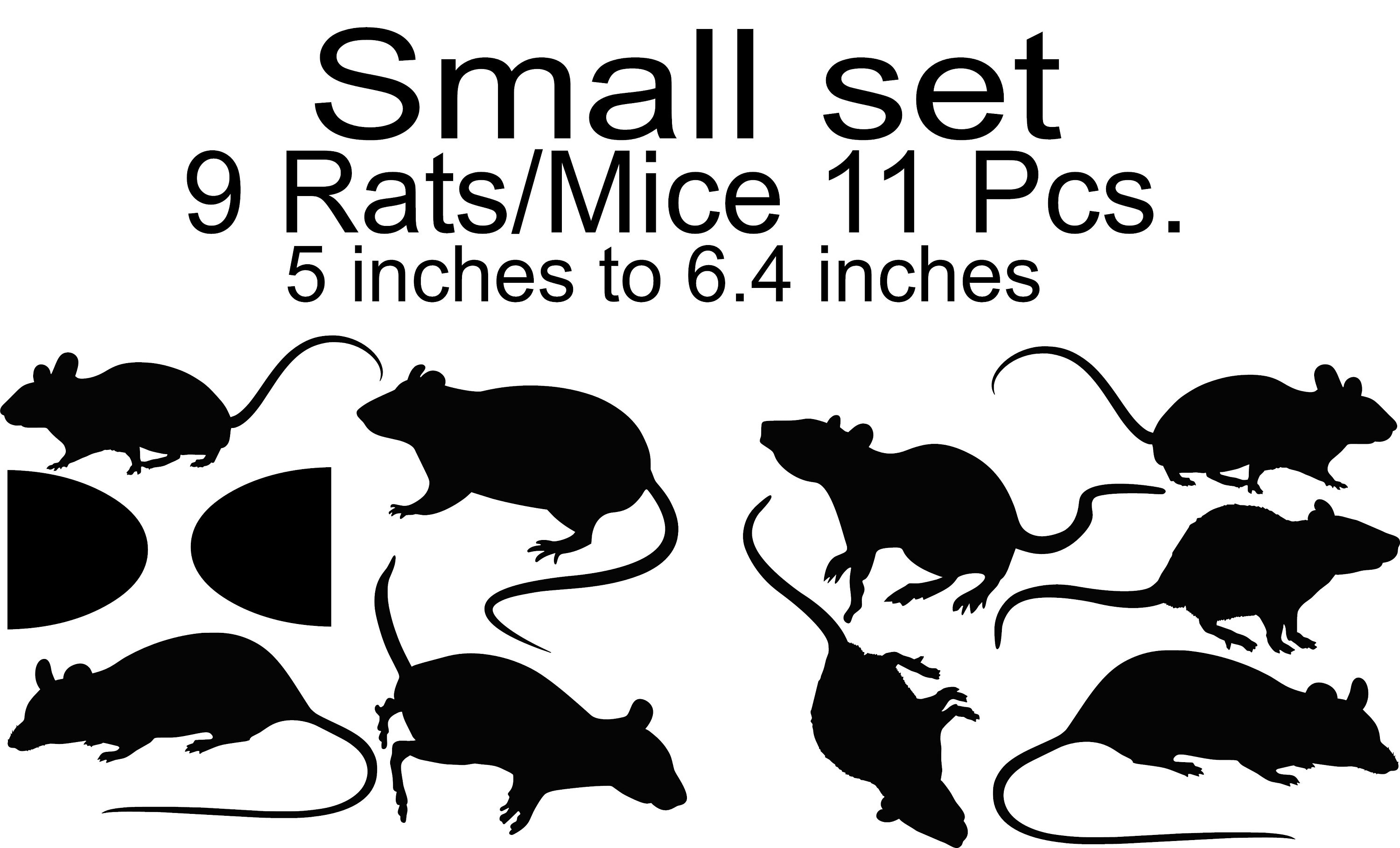 Rats, Mice, Removable Vinyl Decal, Wall Decal, Halloween Decoration - Etsy