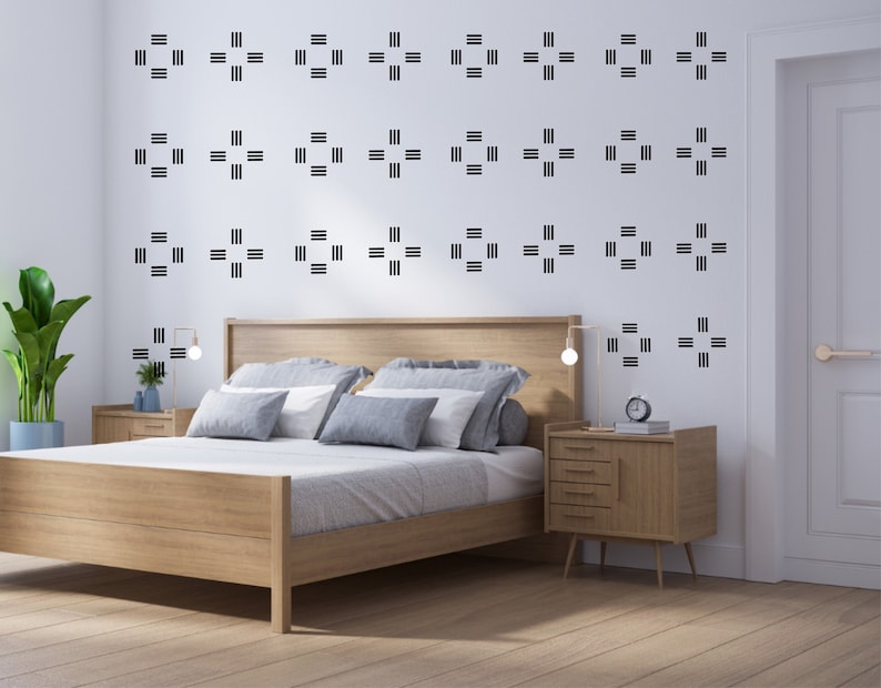 Wall Line Decals Removable Wall Decals Modern Bedroom Bojo - Etsy