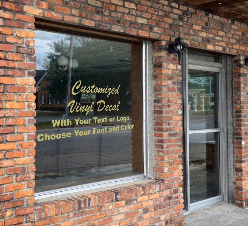 Custom Business Sign Decal / Company Logo / Business Door - Etsy