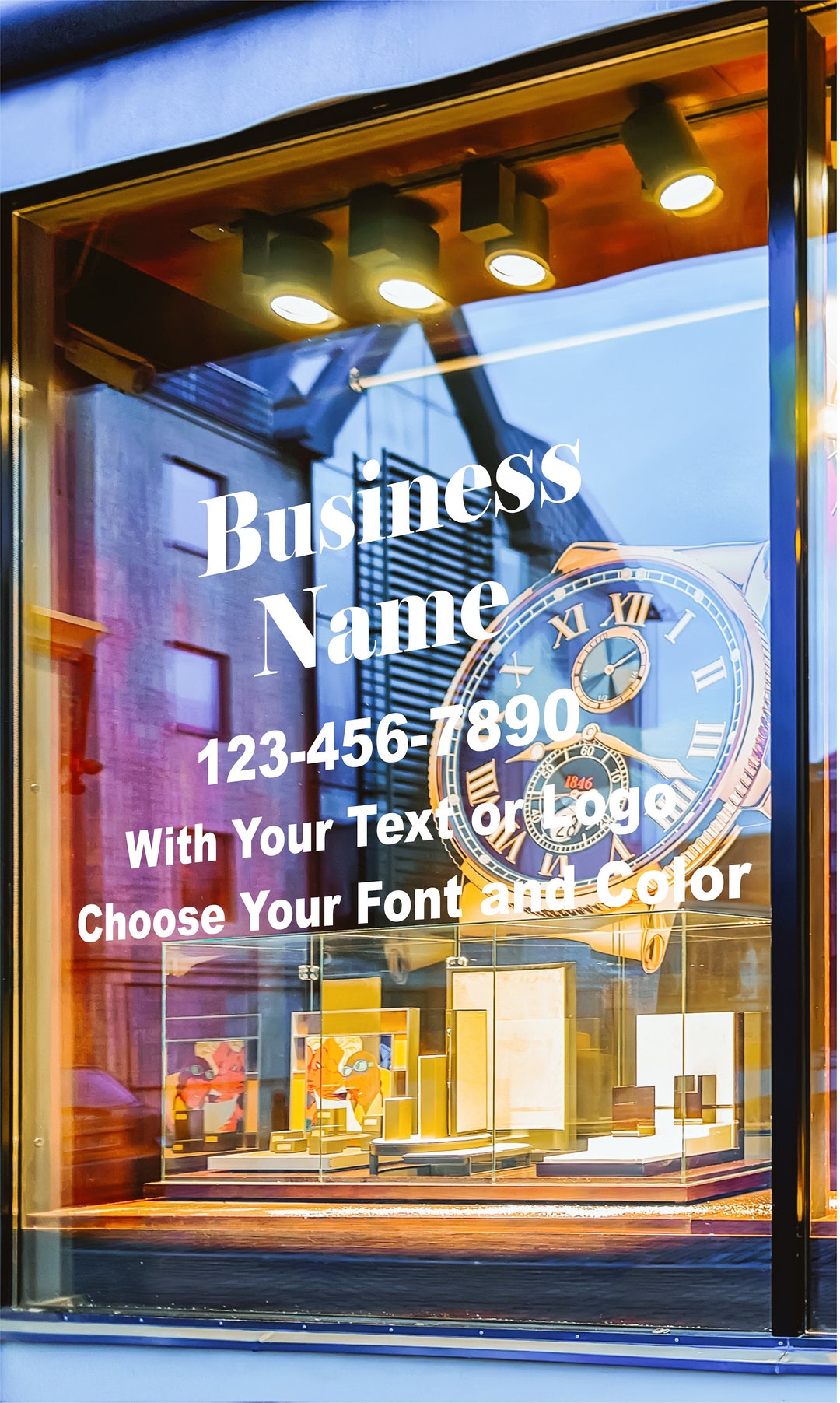 Custom Business Sign Decal / Company Logo / Business Door Decal / Store ...