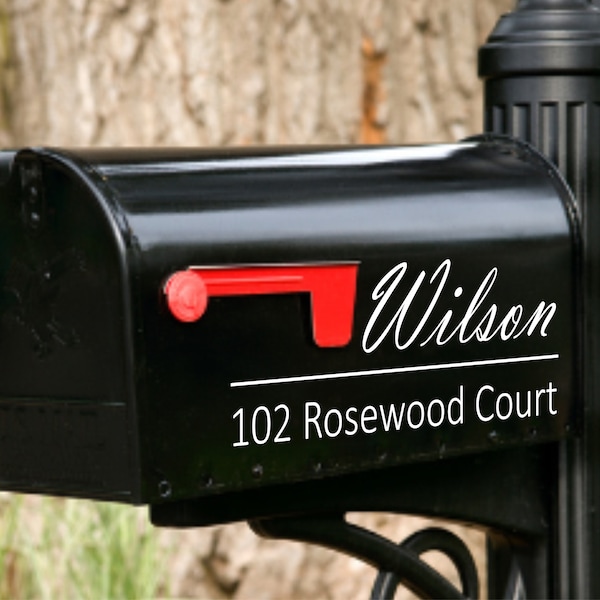 Mailbox Number Decal - Etsy