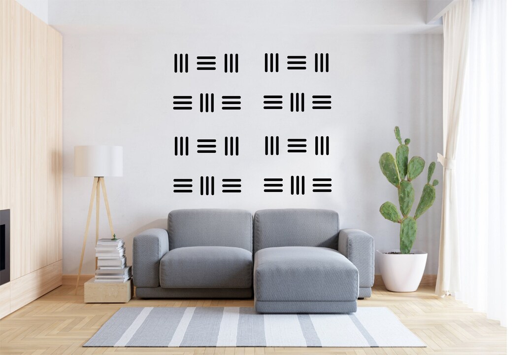 Wall Line Decals, Removable Wall Decals, Modern Decor, Bedroom Decor ...