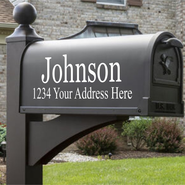 Mailbox Sign With Name and Address - Etsy