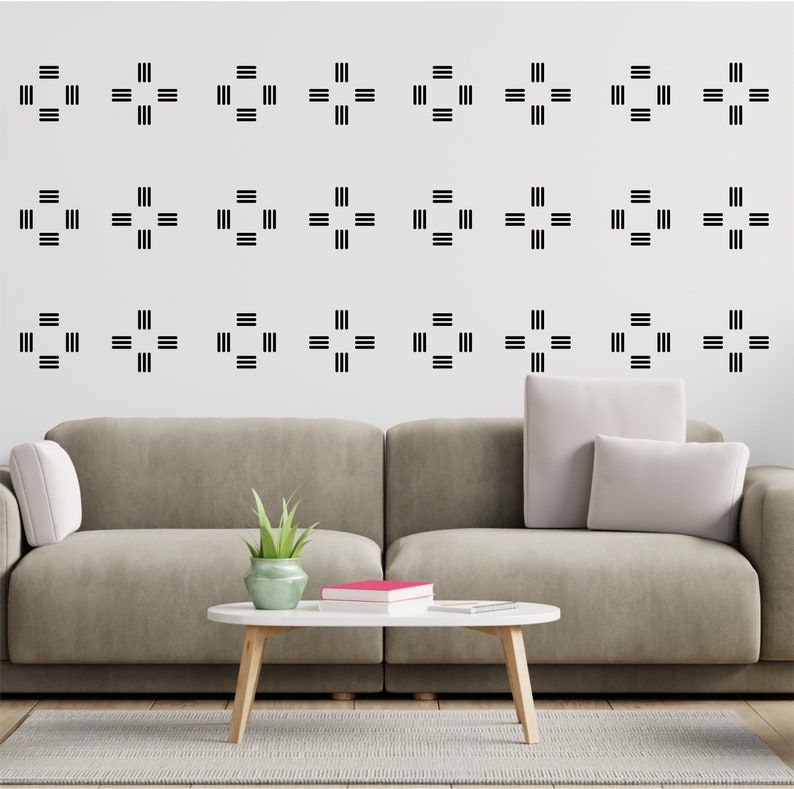 Wall Line Decals Removable Wall Decals Modern Bedroom Bojo - Etsy